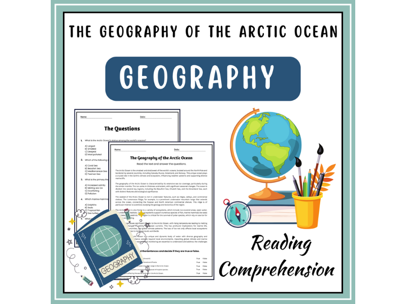 The Geography of the Arctic Ocean Reading Comprehension Passages ...
