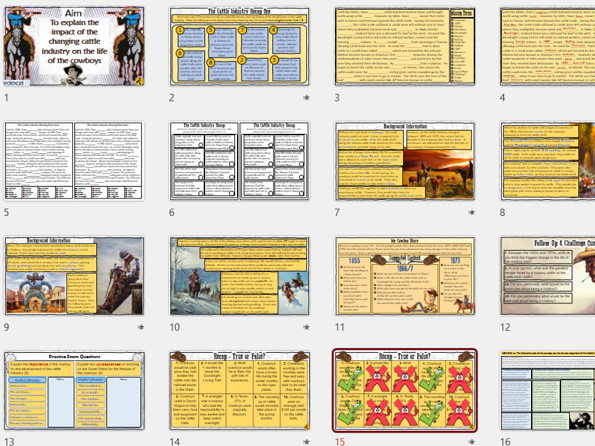 GCSE History Edexcel: The American West Unit 2 Bundle (10 lessons ...