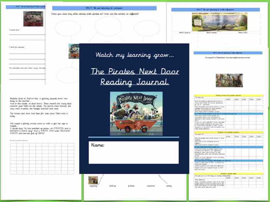 Pirate Reading Journal KS1 And KS2 Teaching Resources