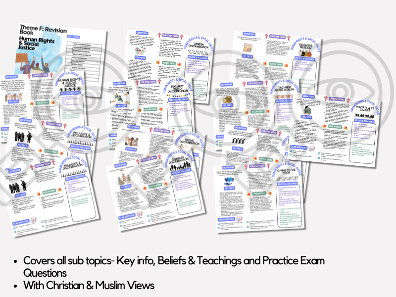 AQA GCSE RS Theme F Revision Book – Human Rights & Social Justice ...