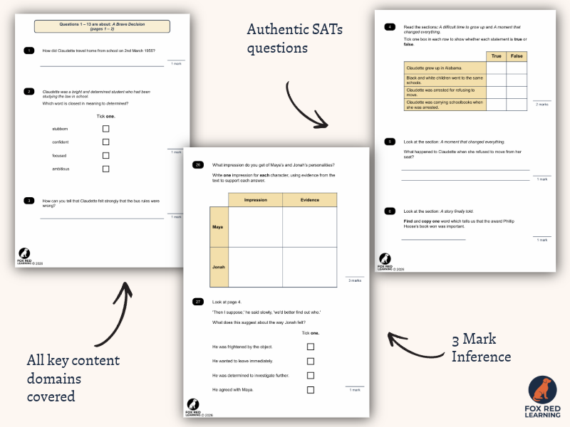 Year 6 SATs Reading Mock Paper 1 | KS2 Reading Practice Test with Mark ...