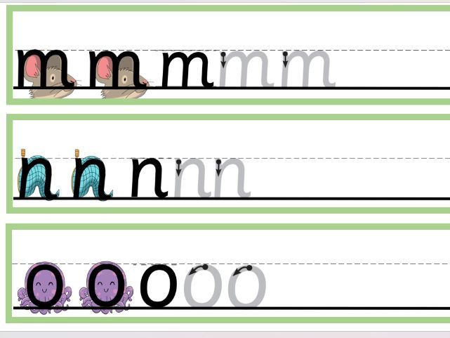 Little Wandle letter formation mark making strips A-Z | Teaching Resources