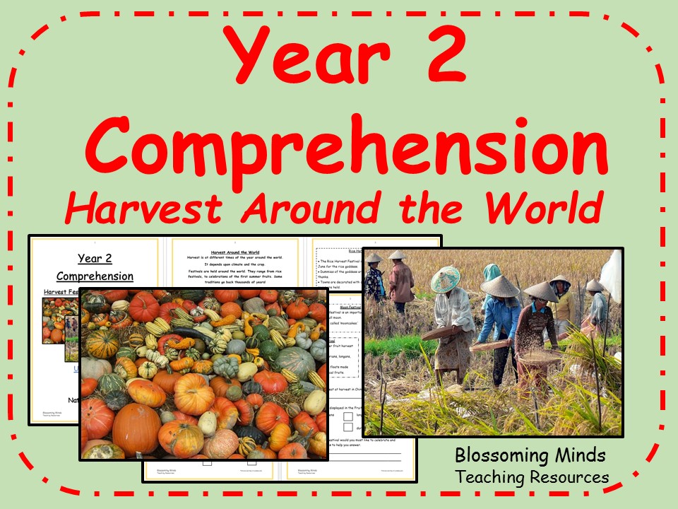 Year 2 harvest comprehension bundle | Teaching Resources
