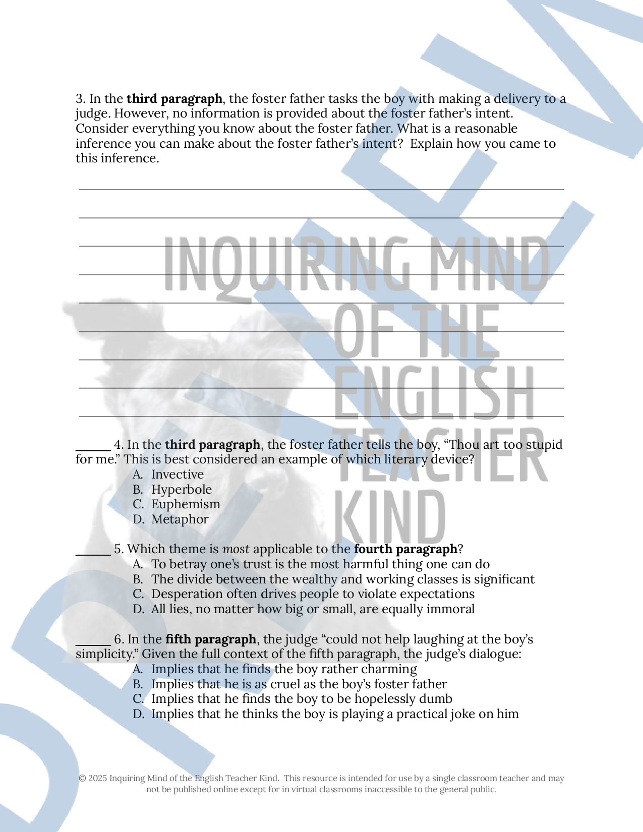 "The Poor Boy in the Grave" Close Reading Analysis Worksheet (Grimm's ...