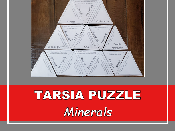 Tarsia Puzzle - MINERALS | Teaching Resources Tarsia Puzzle - MINERALS | Teaching Resources