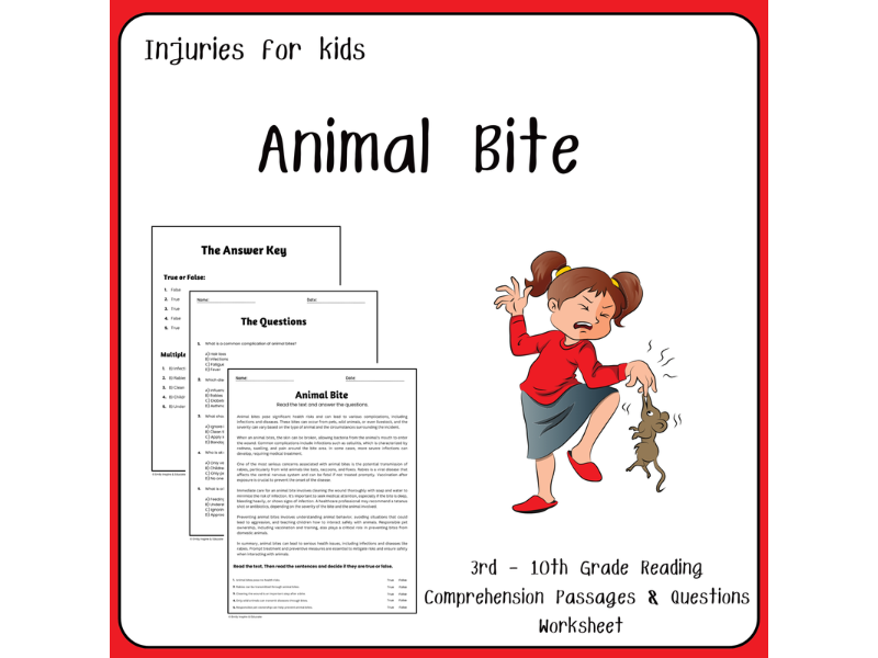 Injuries: Reading Comprehension Passages & Questions Worksheets Bundle ...