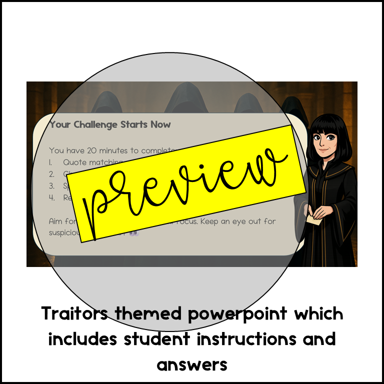 A Christmas Carol Traitors Game | Engaging Group Activity & Revision ...