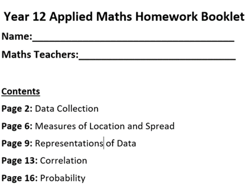 Edexcel A Level Maths Formula Booklet
