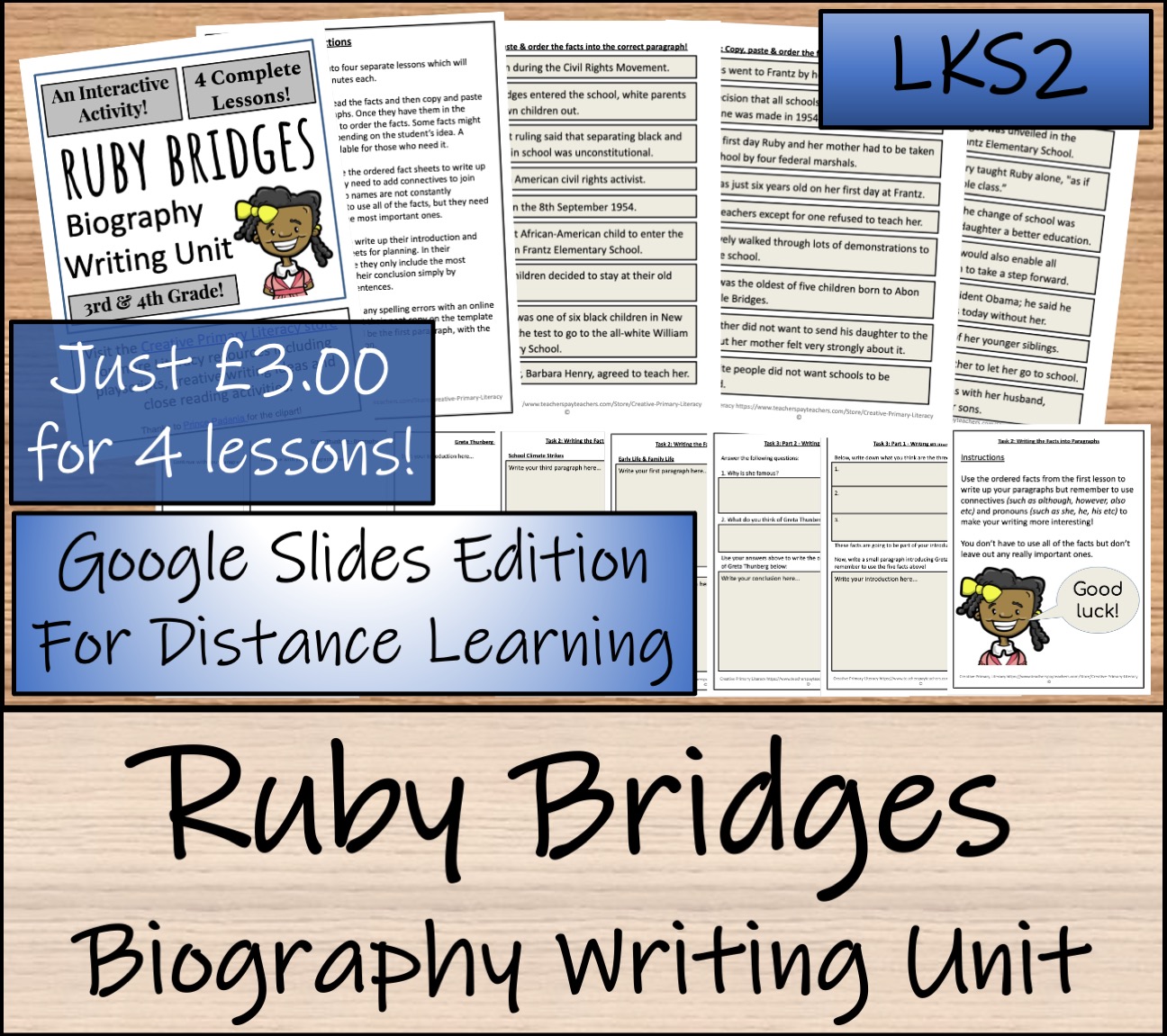 LKS2 Ruby Bridges Biography Writing Unit | Digital & Print | Teaching ...
