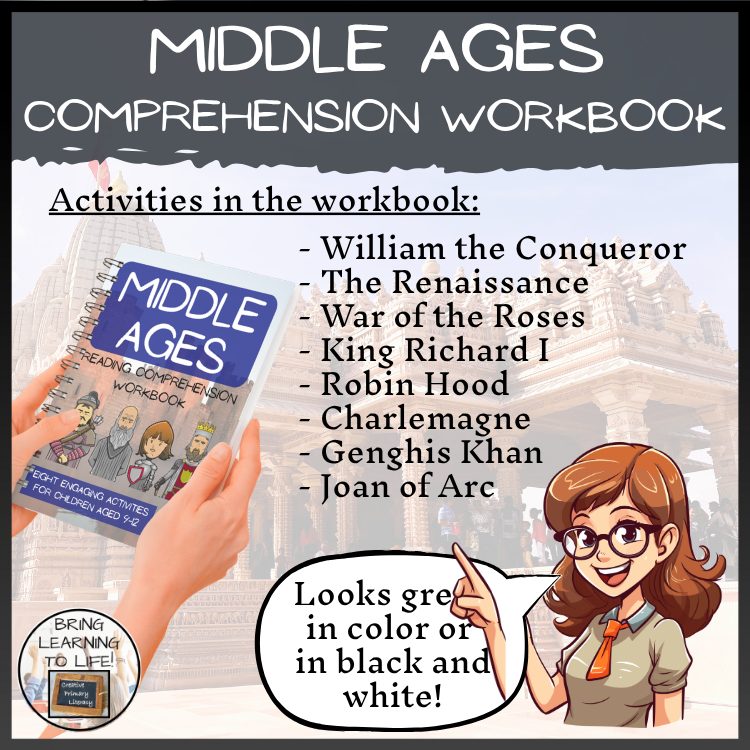 Middle Ages Reading Comprehension Workbook | Year 5 or Year 6 ...
