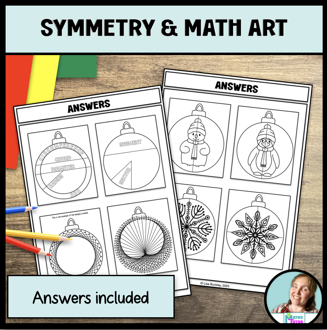 Christmas Maths Circles Activities KS3 Geometry | Teaching Resources