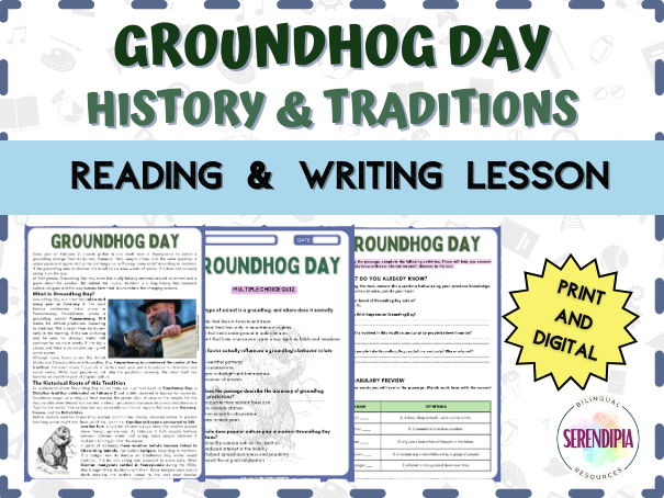 Groundhog Day History Nonfiction Reading Comprehension Activities ...