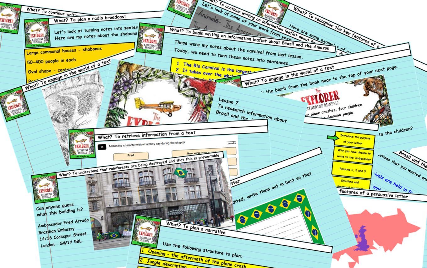 30 lessons – ‘The Explorer’ by Katherine Rundell – Year 4/5/6 – English ...