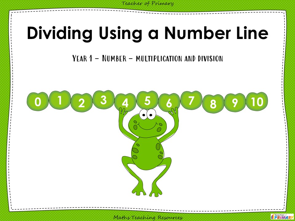 Dividing Using A Number Line Year 1 Teaching Resources