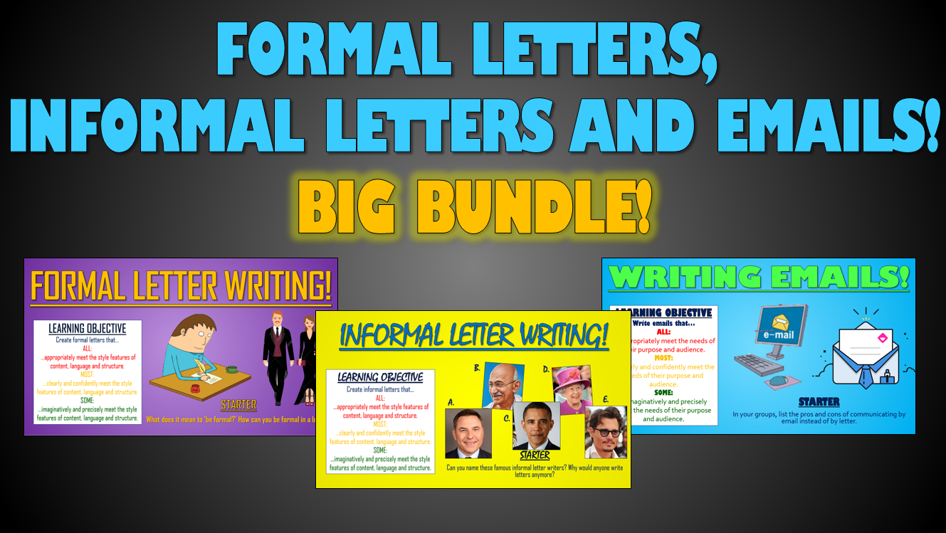 Writing A Formal Letter Bundle Teaching Resources Gambaran