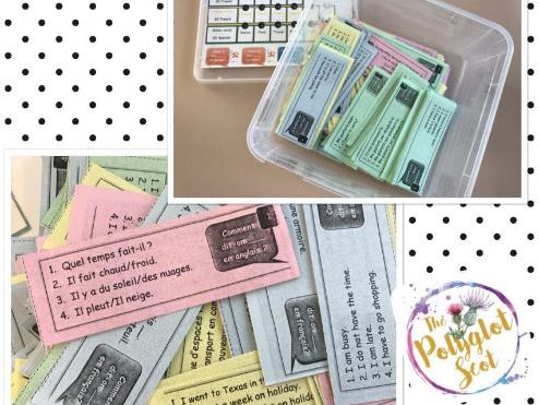 French/Spanish general revision flashcards | Teaching Resources