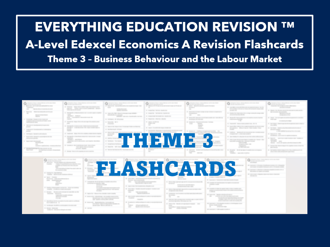 A-Level Edexcel Economics A Flashcards for All Themes 1-4 ...