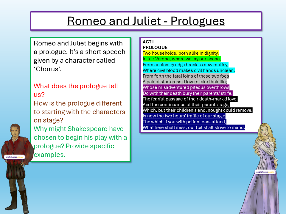 Romeo and Juliet Prologue | Teaching Resources