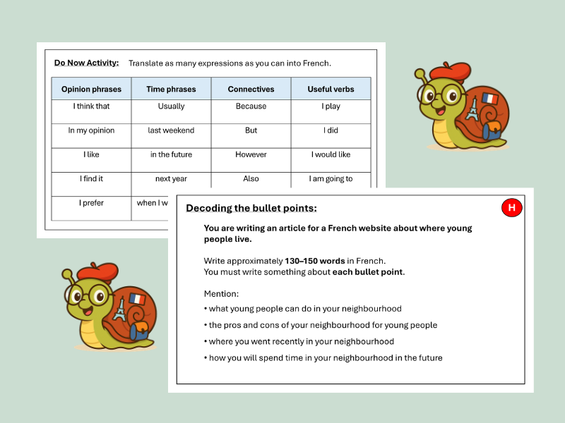 GCSE French Edexcel 2024 Writing Revision Lesson | 80-90 & 130-150 ...