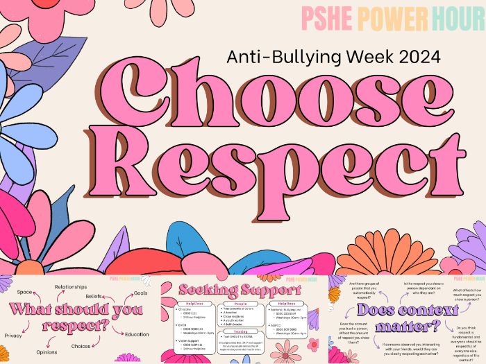 Anti-Bullying Week 2024 - Choose Respect | Teaching Resources
