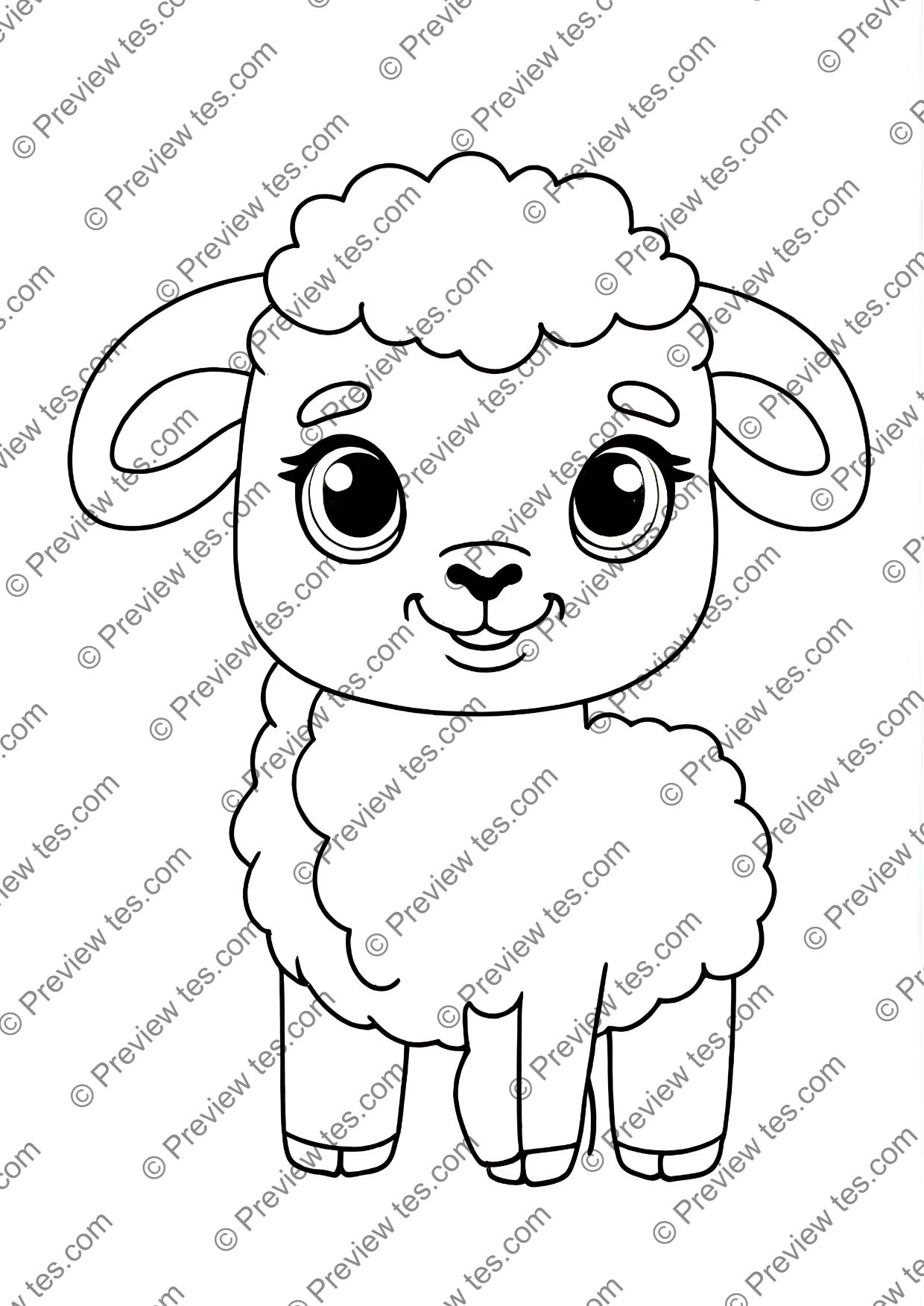 Sheep Colouring Pages | Farmyard Animal Activity Pack | Creative ...