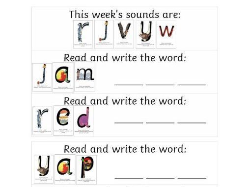 RWI Set 1 CVC sounds worksheet-editable | Teaching Resources