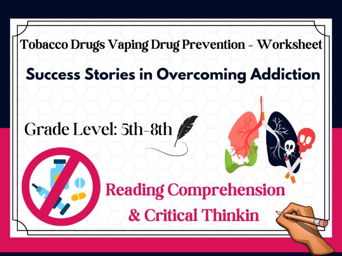 Success Stories in Overcoming Addiction: Reading Comprehension Passages ...