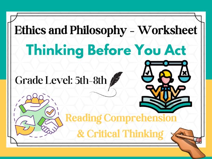 Thinking Before You Act: Reading Comprehension Passages & Questions ...