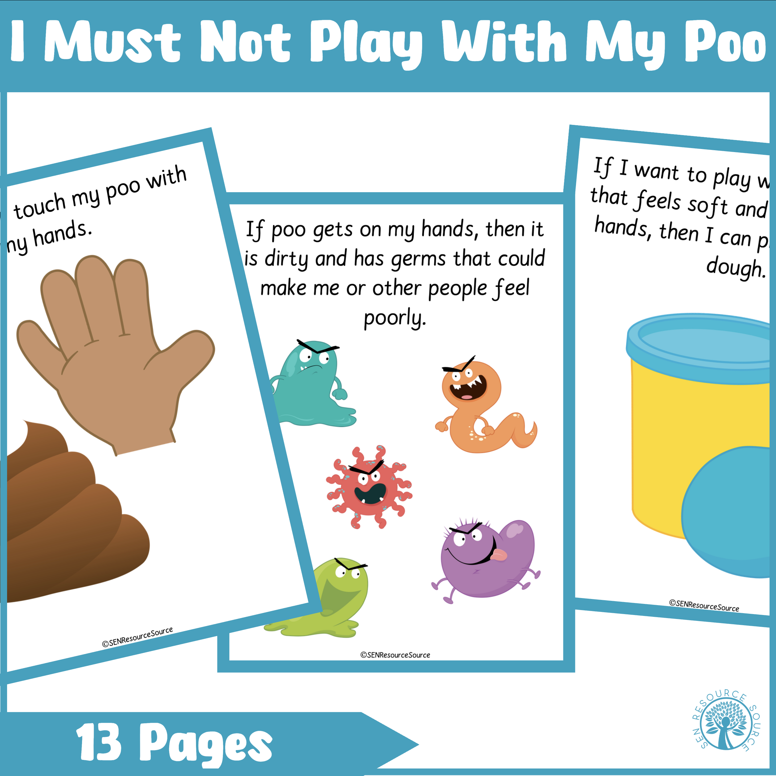 I Must Not Play With My Poo Social Story | Teaching Resources