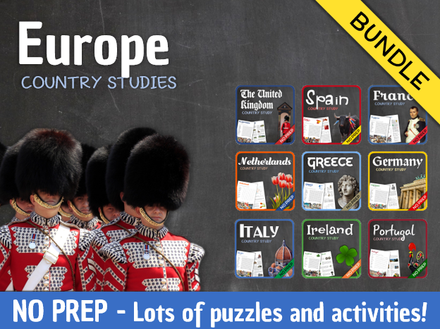 Country Studies Bundle (Europe) | Teaching Resources