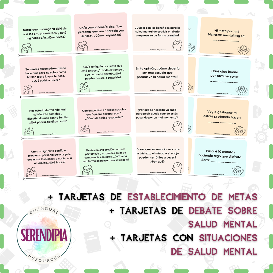 Salud Mental Actividades Conversación | Mental Health Spanish ...