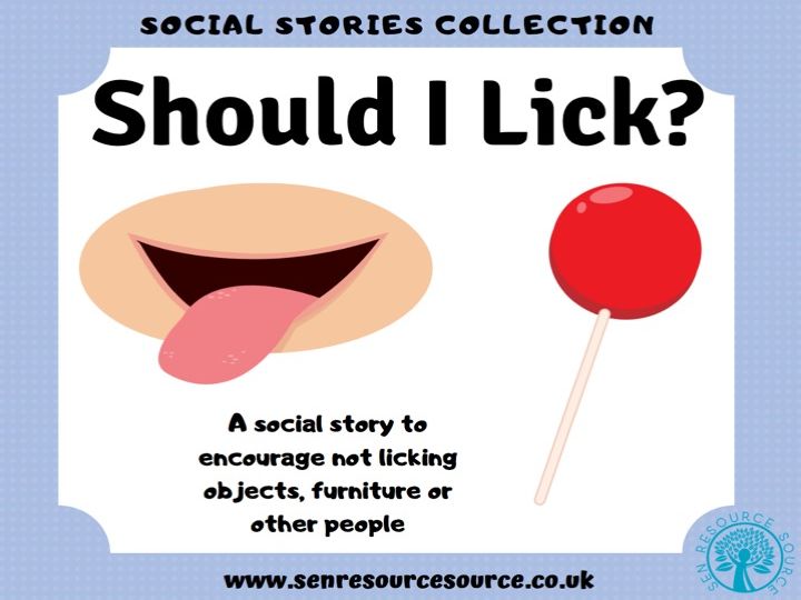 Should I Lick Social Story | Teaching Resources