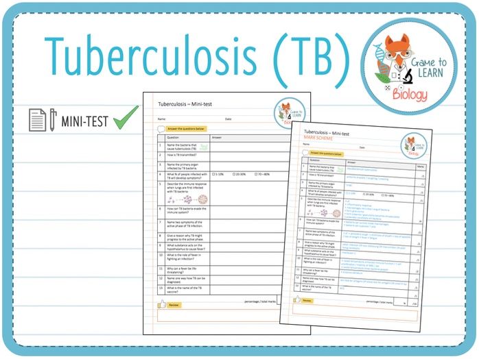 Tuberculosis (TB) - Mini-test (KS5) | Teaching Resources