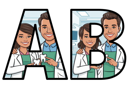 Dentist Dramatic Role Play Center Area Lettering Set Display Title ...