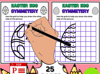 Easter Egg Symmetry Worksheets – 25 Easter Lines of Symmetry Printables ...