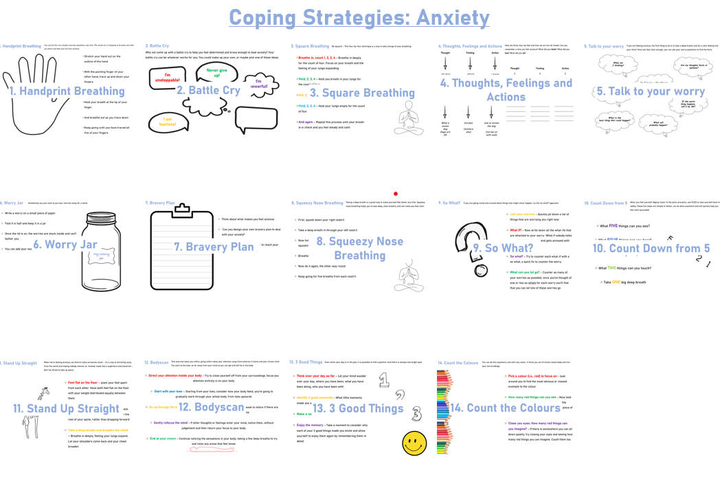 Anxiety Coping Strategies | Teaching Resources