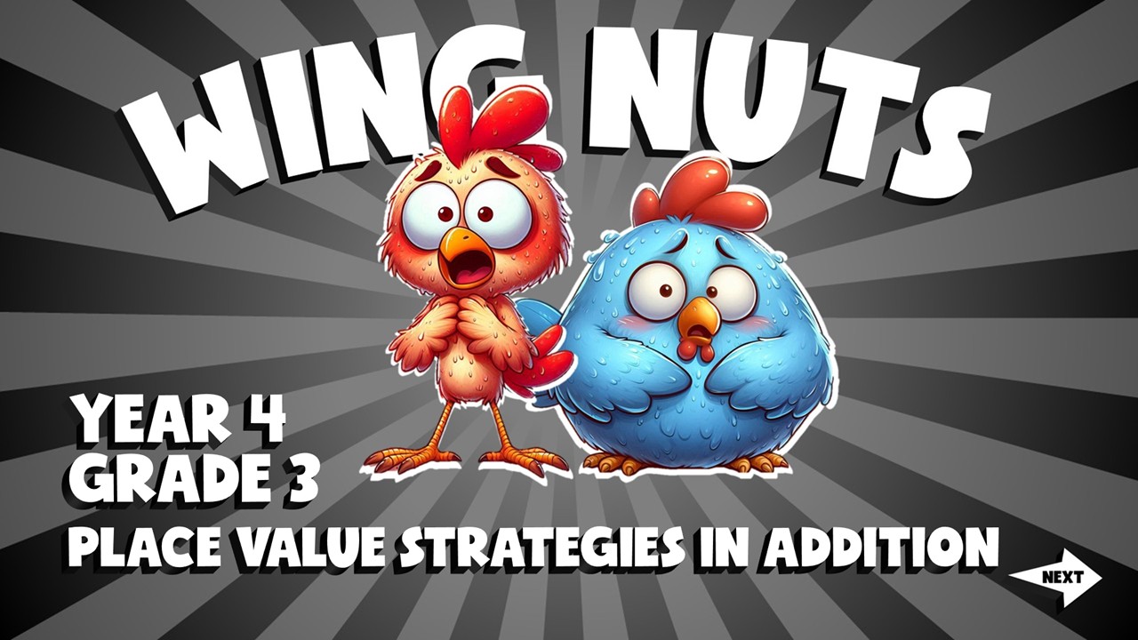 Place Value Strategies in Addition WING NUTS Maths Game | No-Prep Year ...