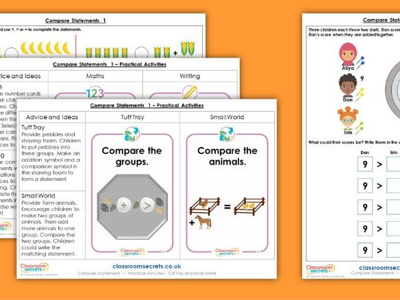 Year 1 Addition and Subtraction Compare Statements 1 Maths Activity ... Year 1 Addition and Subtraction Compare Statements 1 Maths Activity ...