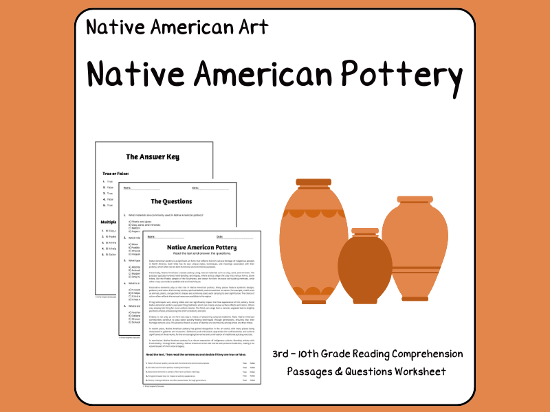 Native American Art Reading Comprehension Passages & Questions ...
