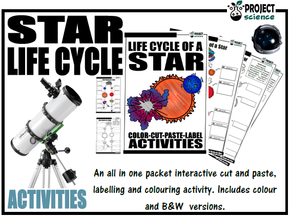 Life Cycle of a Star Activities | Teaching Resources