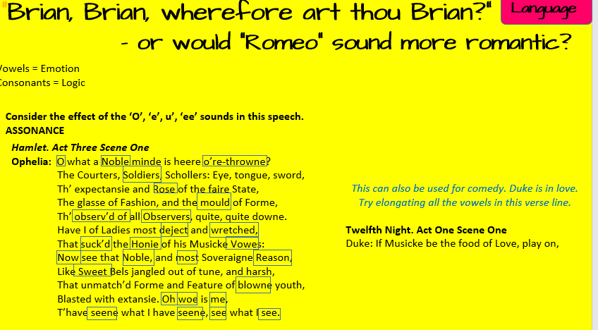 Shakespeare Staging, Structure and Language Bridging Course (RSC/The ...