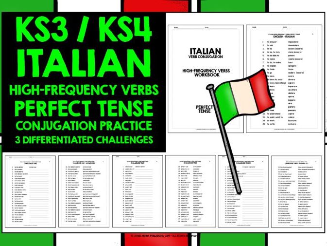 ITALIAN PERFECT TENSE HIGH FREQUENCY VERBS Teaching Resources italian-perfect-tense-high-frequency-verbs-teaching-resources