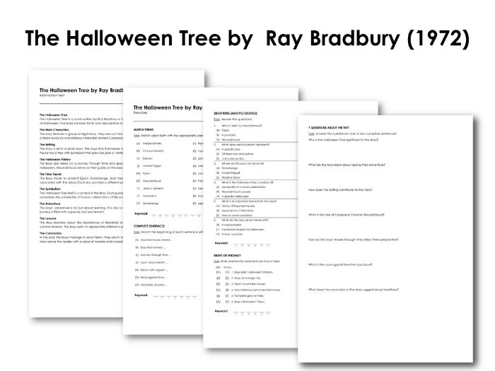 The Halloween Tree by Ray Bradbury (1972) | Teaching Resources