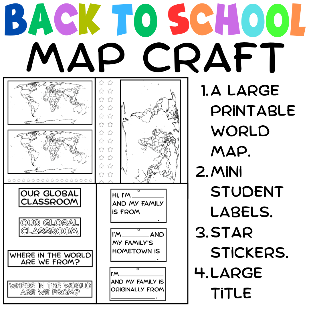Where in the World Am I From? | Back to School Map Craft | Bulletin ...
