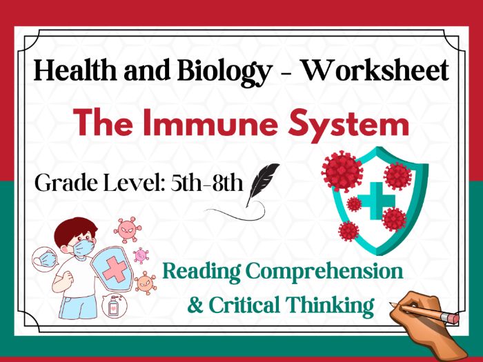The Immune System: Reading Comprehension Passages & Questions ...