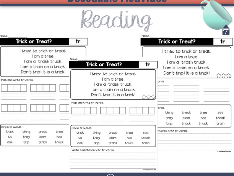R Blends Decodable Activities - Orthographic Mapping | Teaching Resources