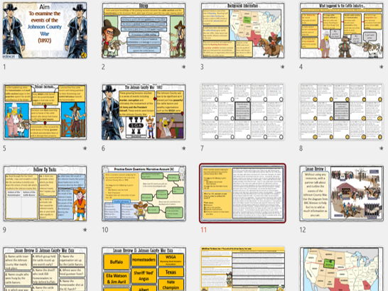 GCSE History Edexcel: The American West Unit 3 Bundle (11 Lessons ...
