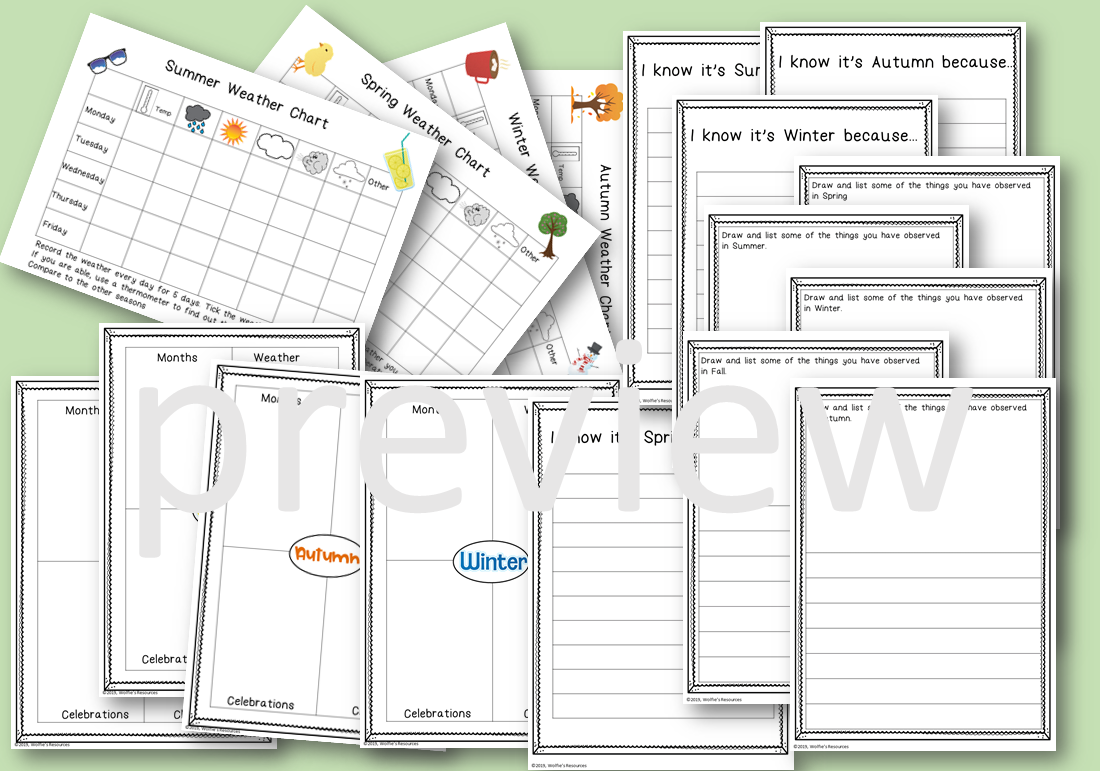 Weather and Seasons Year 1 | Teaching Resources