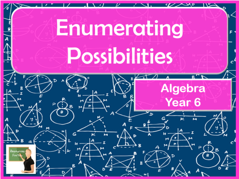 Maths Algebra Enumerating Possibilities Year 6 Teaching Resources