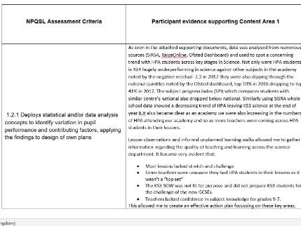 NPQSL 2019 Project | Teaching Resources
